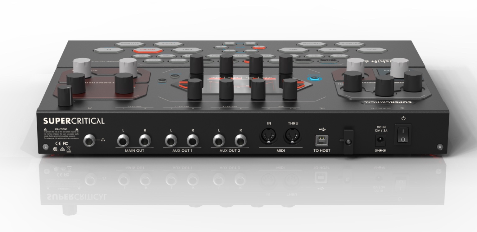 Supercritical Redshift 6, un sinte analógico de escritorio con 6 voces de polifonía y MPE ...